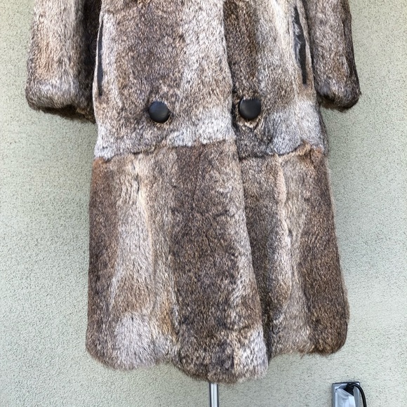 Vintage | Jackets & Coats | Vintage Rabbit Fur Long Coat | Poshmark